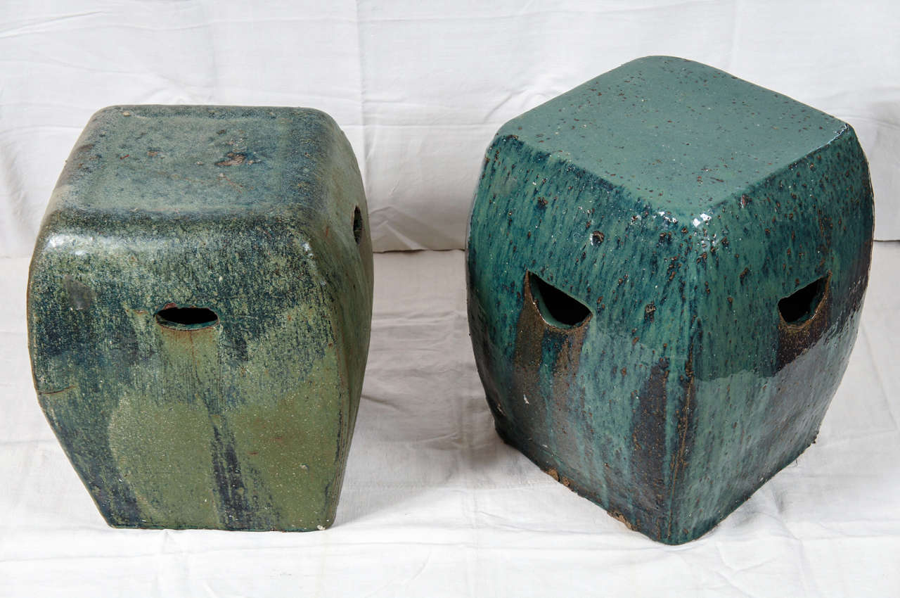 Antique Chinese Glazed Garden Stool at 1stDibs
