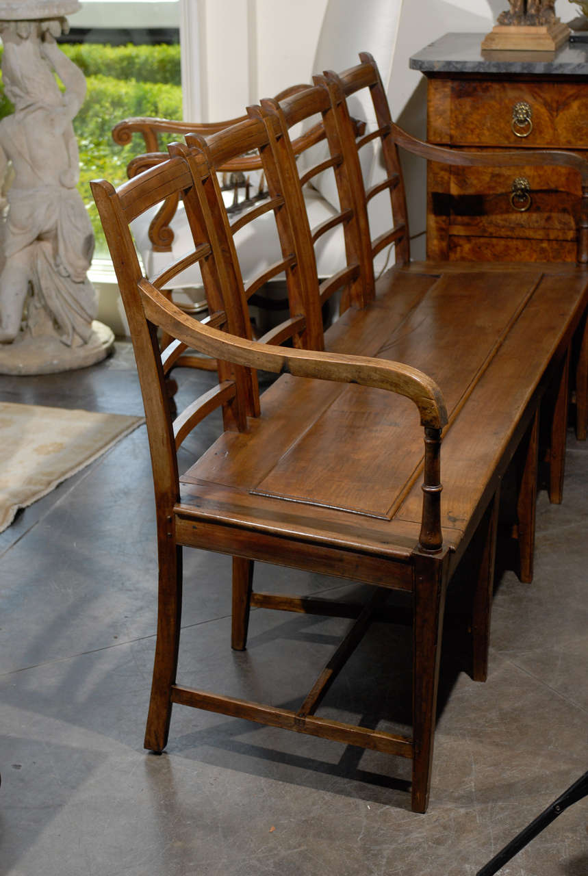 English Walnut Bench at 1stDibs