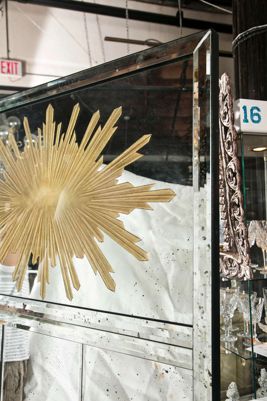Monumental Pair of Venetian Start Mirrors Starburst at 1stDibs
