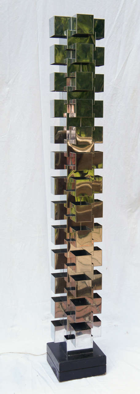 Mid Century Modern C Jere Geometric Floor Lamp at 1stDibs