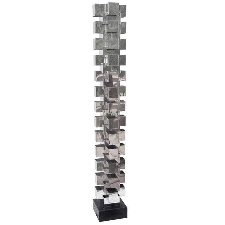 Mid Century Modern C Jere Geometric Floor Lamp at 1stDibs