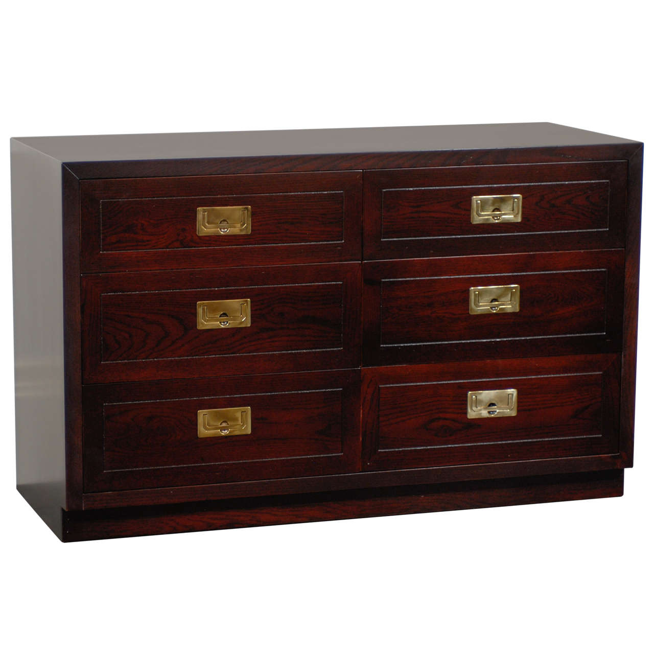 Vintage Henredon 6 Drawer Chest in Espresso Lacquer at 1stDibs ...