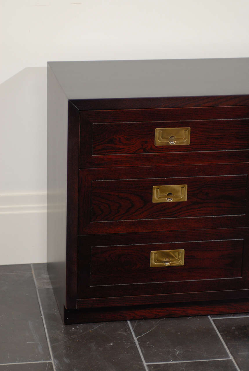Vintage Henredon 6 Drawer Chest in Espresso Lacquer at 1stDibs ...