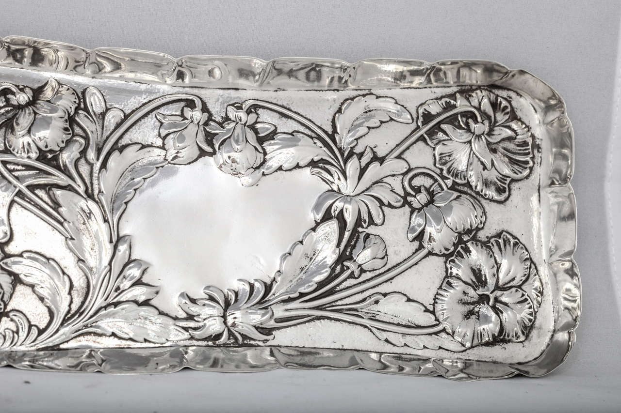 William Comyns Art Nouveau Sterling Silver Tray at 1stDibs