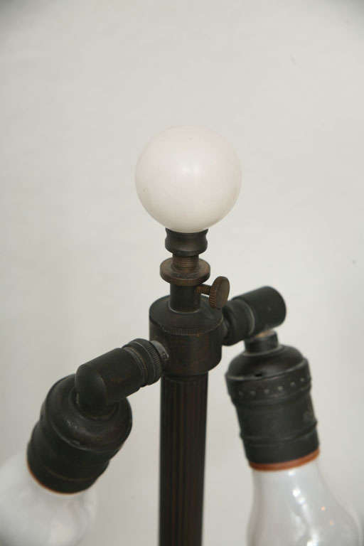 Pair of Donghia Turkish Marble Lamps by John Hutton For Sale at 1stDibs