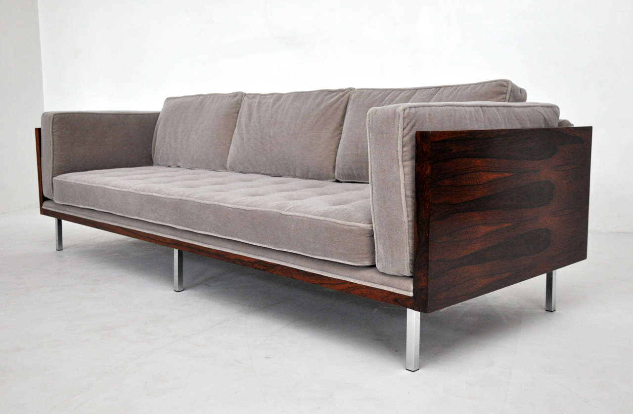 Milo Baughman Rosewood Case Sofa at 1stDibs | milo baughman sofa, milo ...