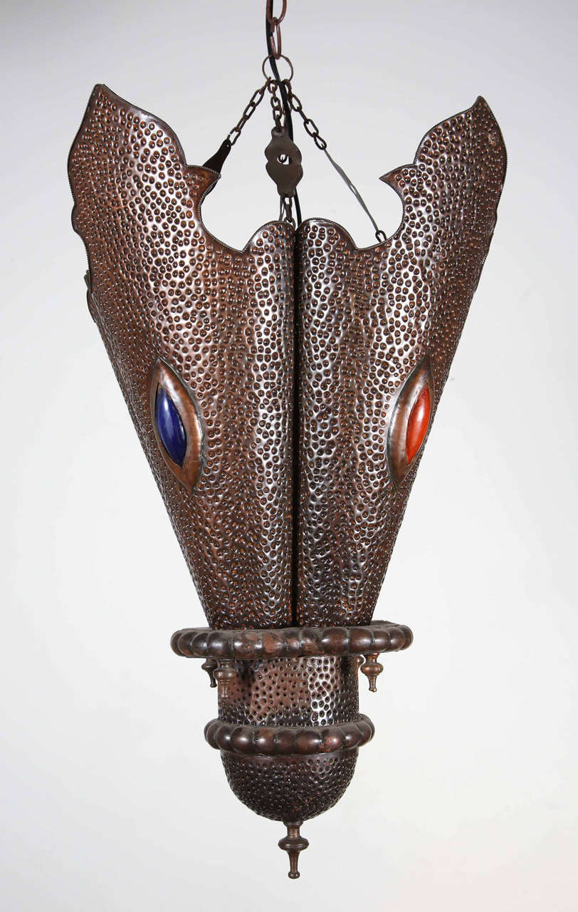 Moroccan Handcrafted Metal Lanterns, North Africa set of 2 For Sale at ...