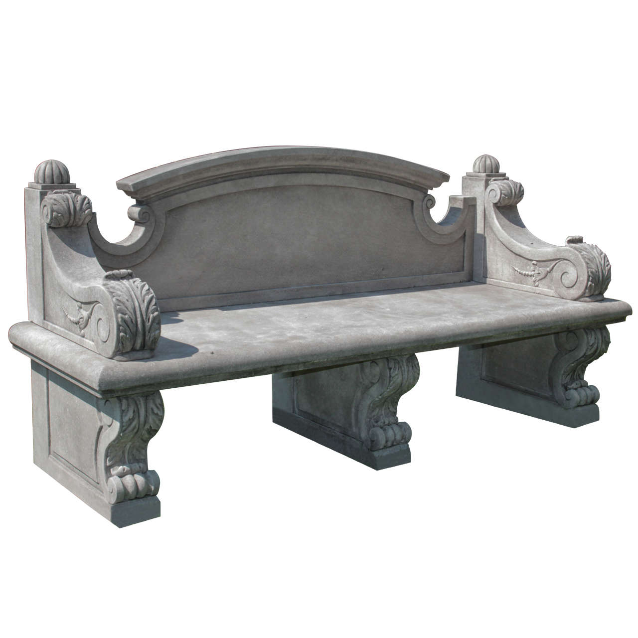 20th Century, Limestone Bench For Sale at 1stDibs