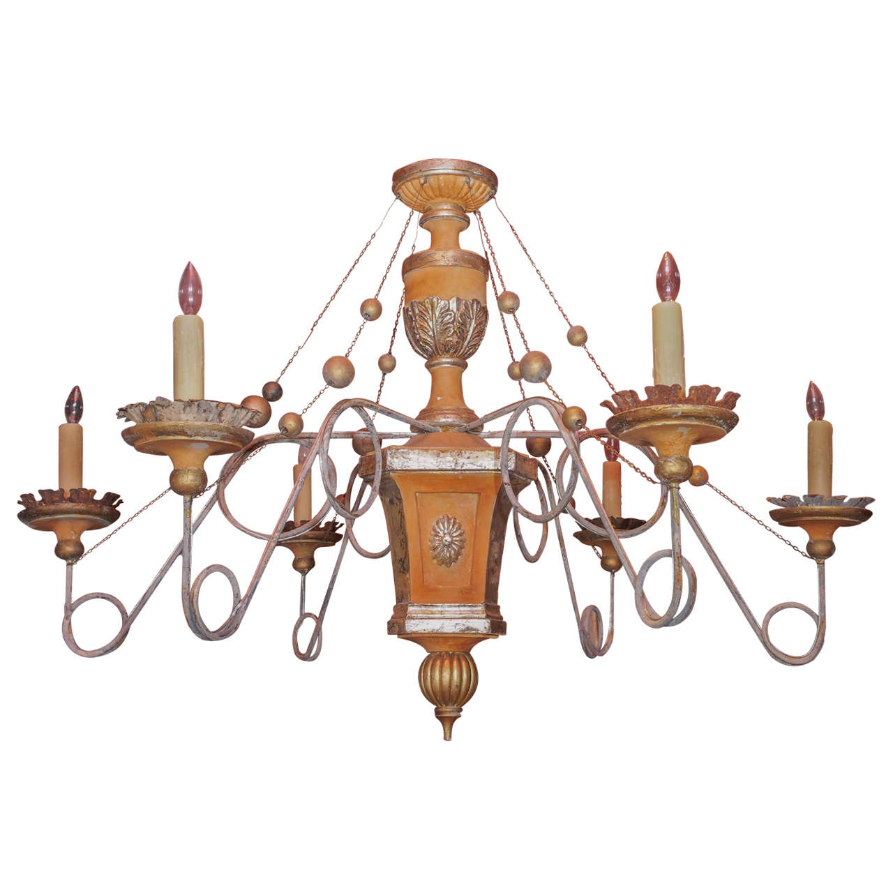 Italian 20th Century Tuscan Chandelier For Sale at 1stDibs
