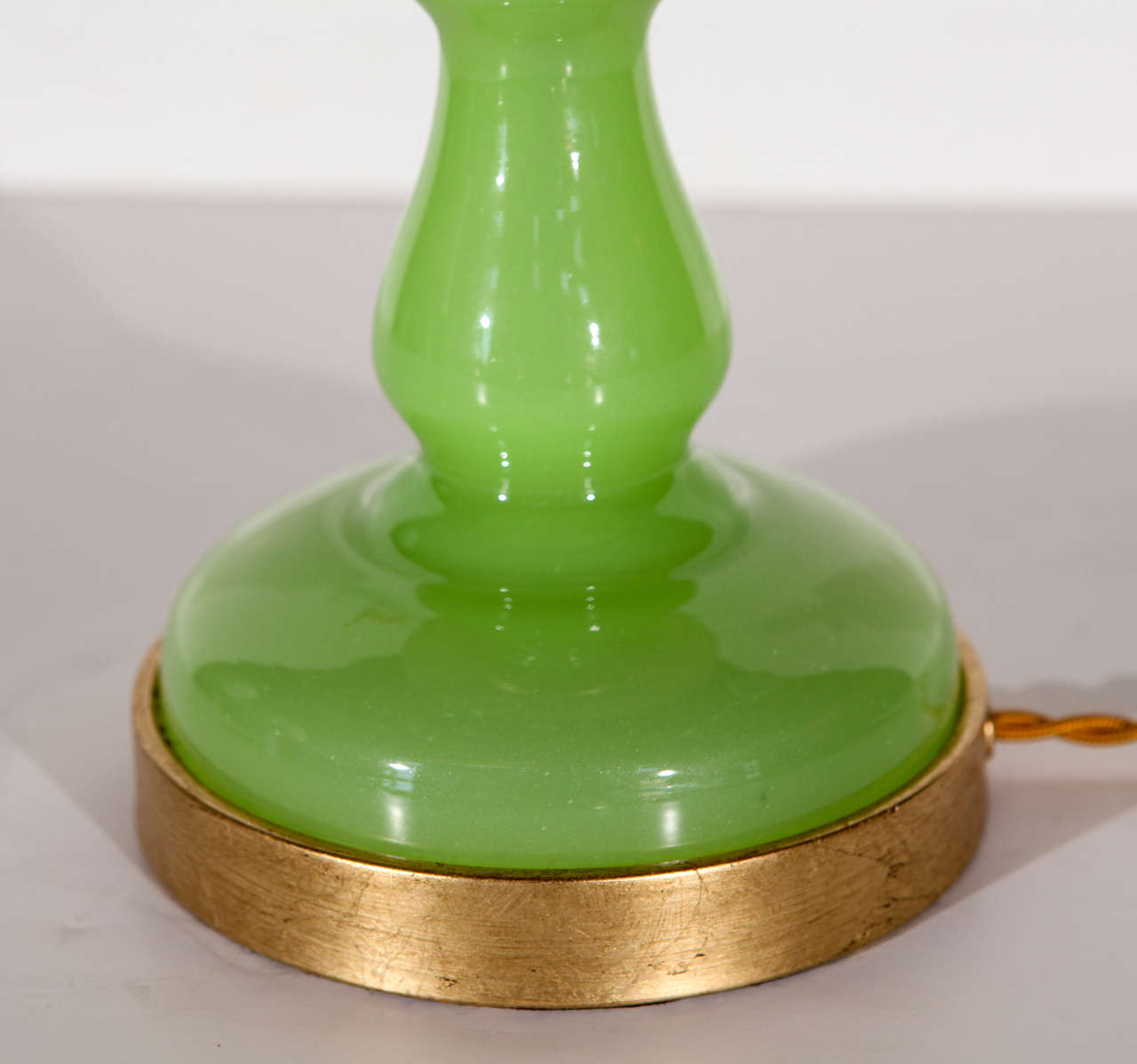 Lime Green Opaline Lamps For Sale At 1stdibs