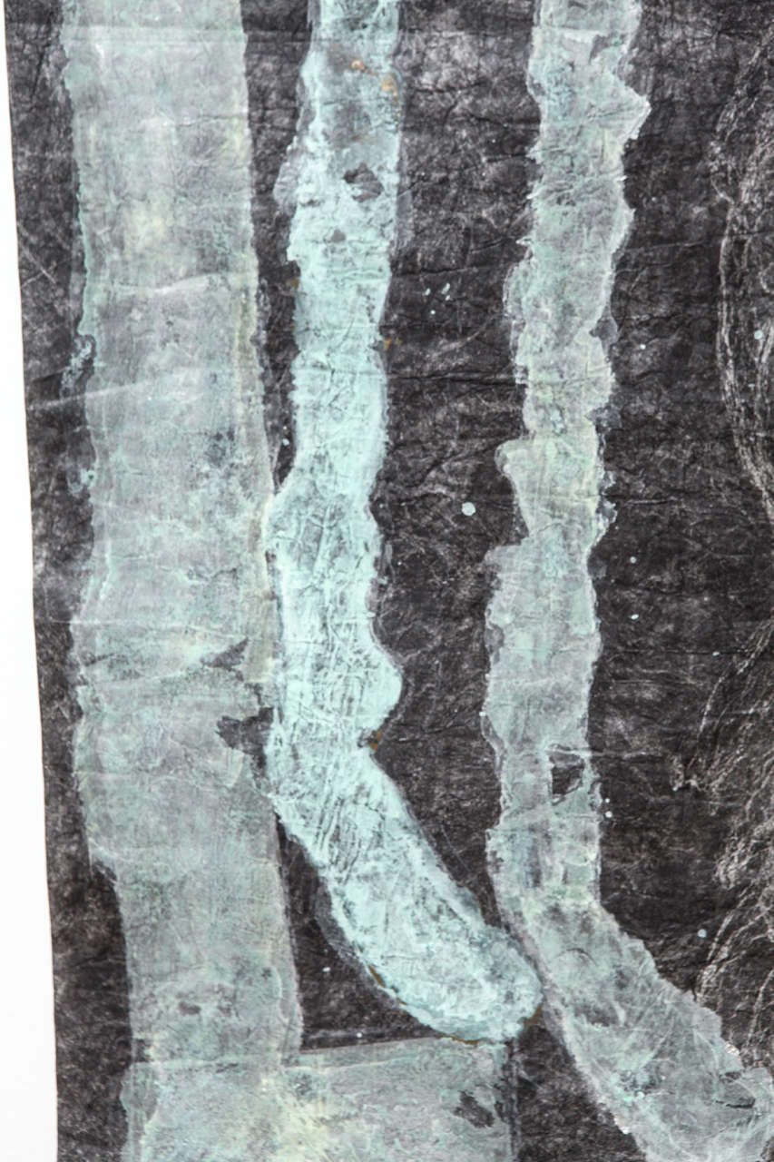 Dramatic large scale graphite drawing For Sale at 1stDibs