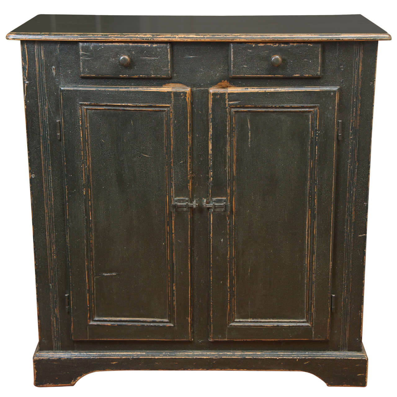 Canadian Painted Buffet with two Drawers/two doors at 1stDibs