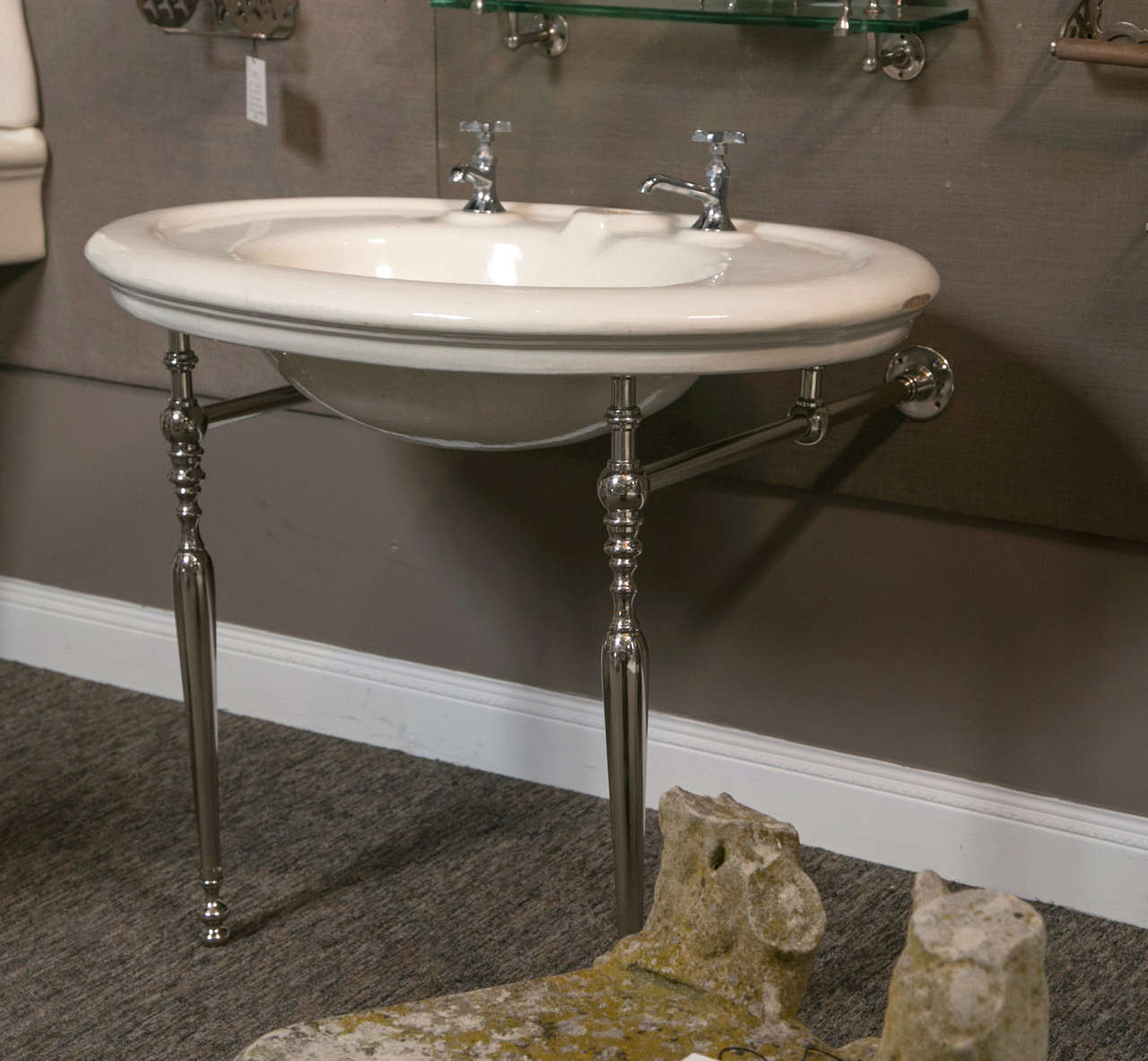 JL Mott Earth ware "floating" sink at 1stDibs | jl mott sink, j l mott ...