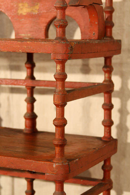 Old Paint Folk Art Spool Shelf For Sale at 1stDibs | artspool