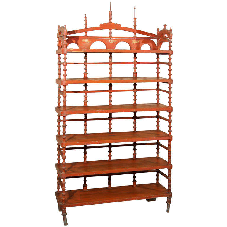 Old Paint Folk Art Spool Shelf For Sale at 1stDibs | artspool