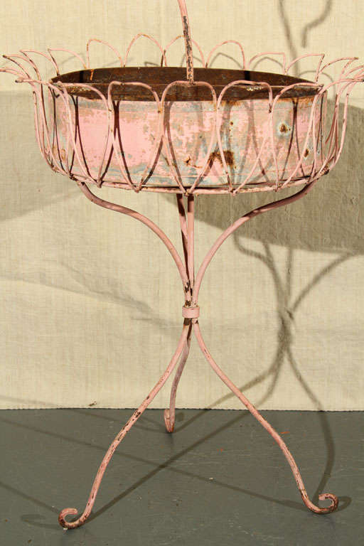 Pink French Wire Stand at 1stDibs