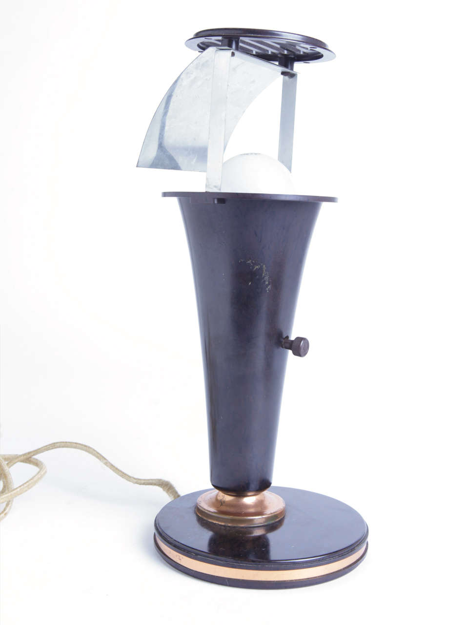 Machine Age Art Deco Bakelite Polaroid Study Lamp Del Guidice / Teague ...