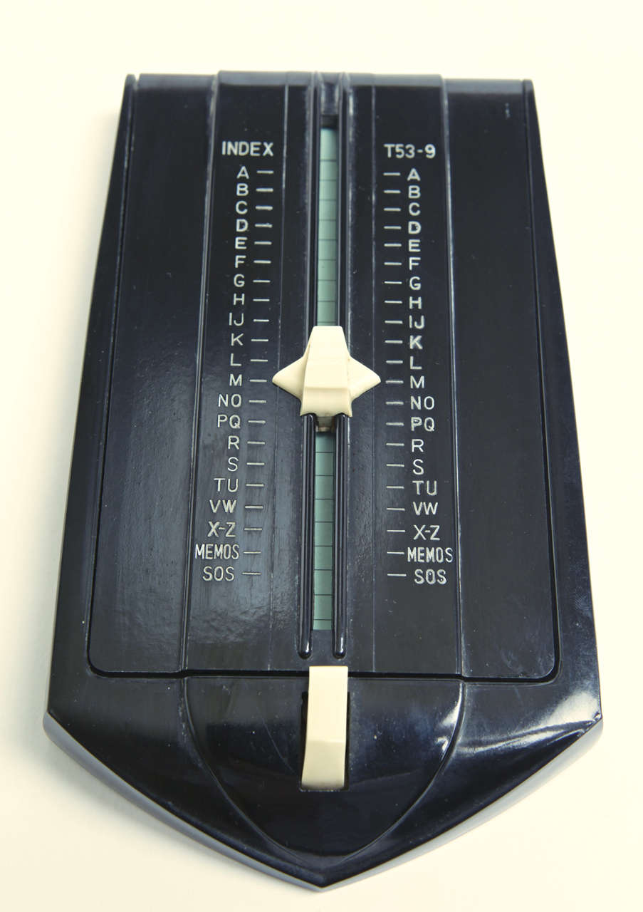 Trio Bakelite Streamline Industrial Design Telephone Index by Albert ...