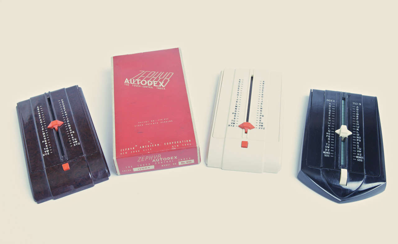 Trio Bakelite Streamline Industrial Design Telephone Index by Albert ...