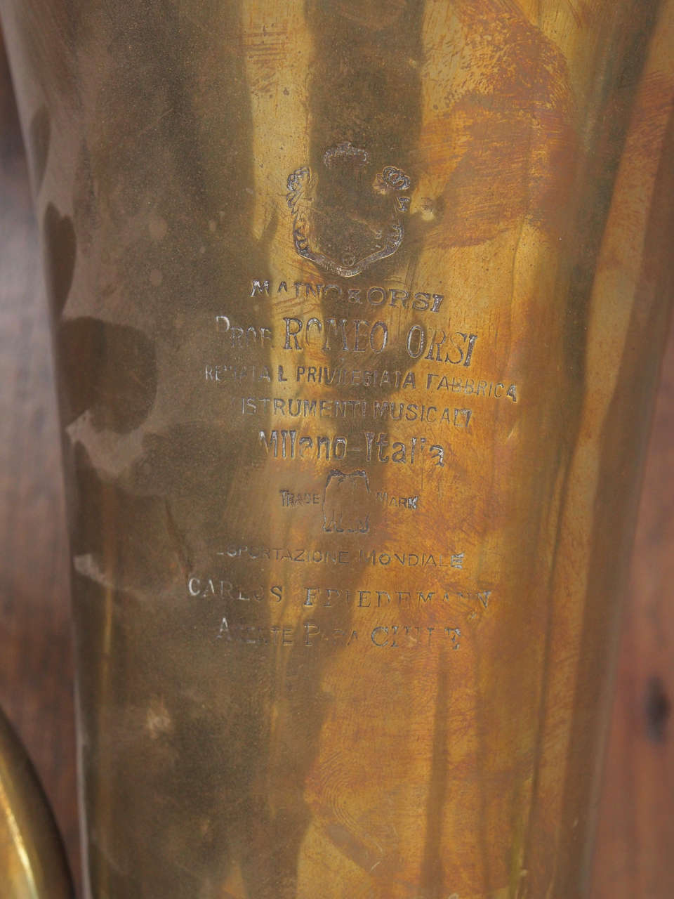 19th Century European Brass and Silver Circular Tuba For Sale at ...