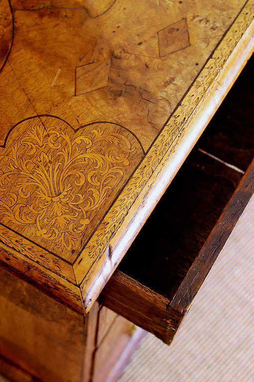 Olivewood William and Mary Desk For Sale at 1stDibs