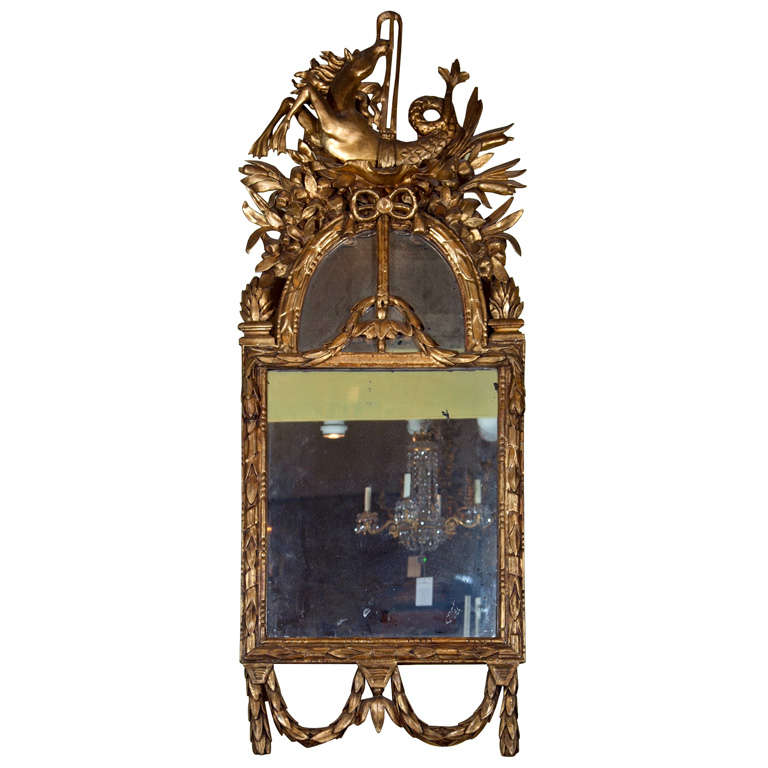 18th Century George III Carved Mirror in the Manner of Thomas Johnson ...