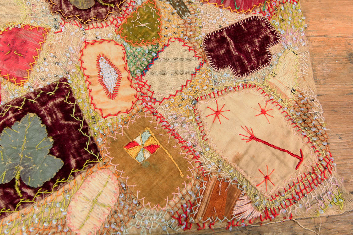 Home Sweet Home Crazy Quilt Sampler at 1stDibs