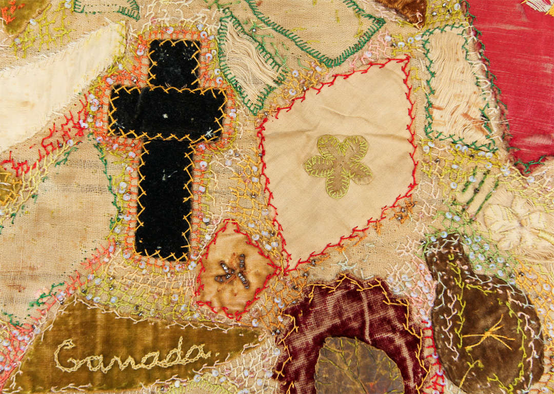 Home Sweet Home Crazy Quilt Sampler at 1stDibs