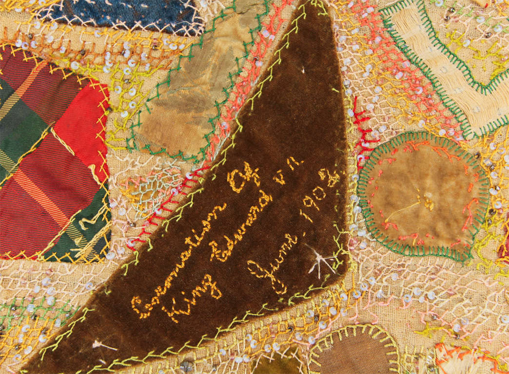 Home Sweet Home Crazy Quilt Sampler at 1stDibs