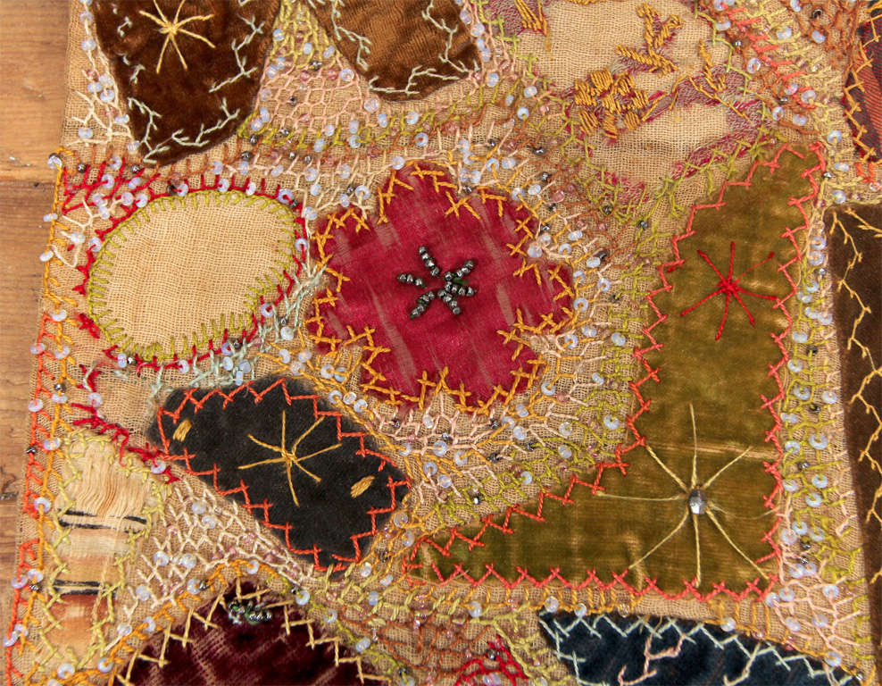 Home Sweet Home Crazy Quilt Sampler at 1stDibs