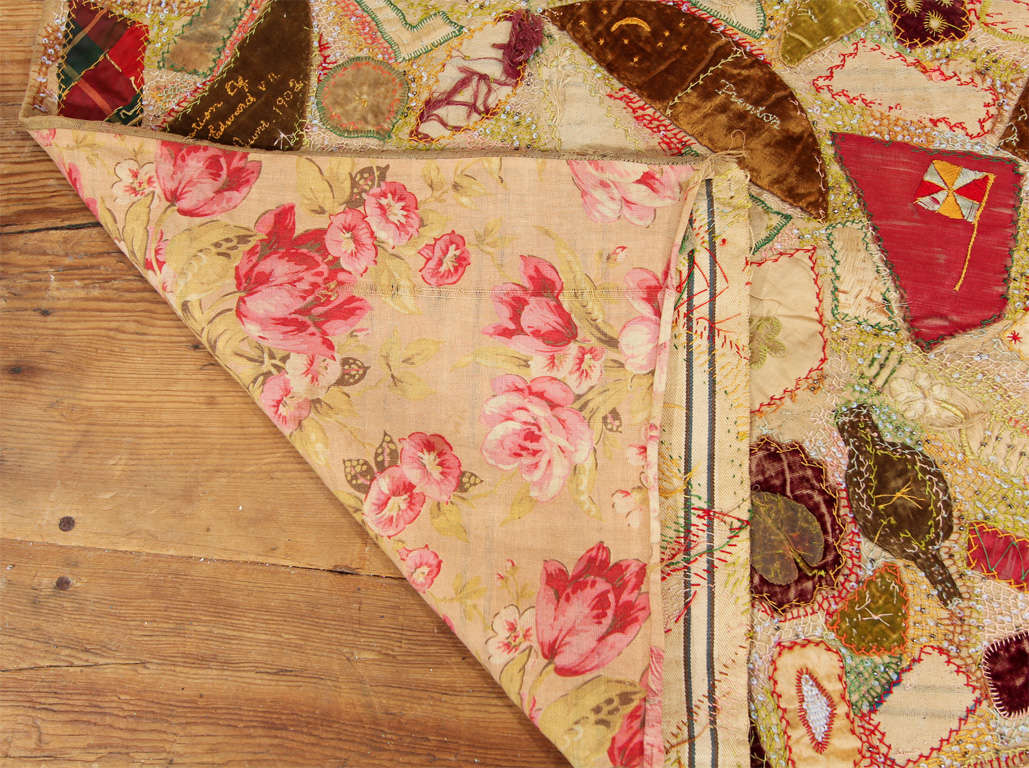 Home Sweet Home Crazy Quilt Sampler at 1stDibs