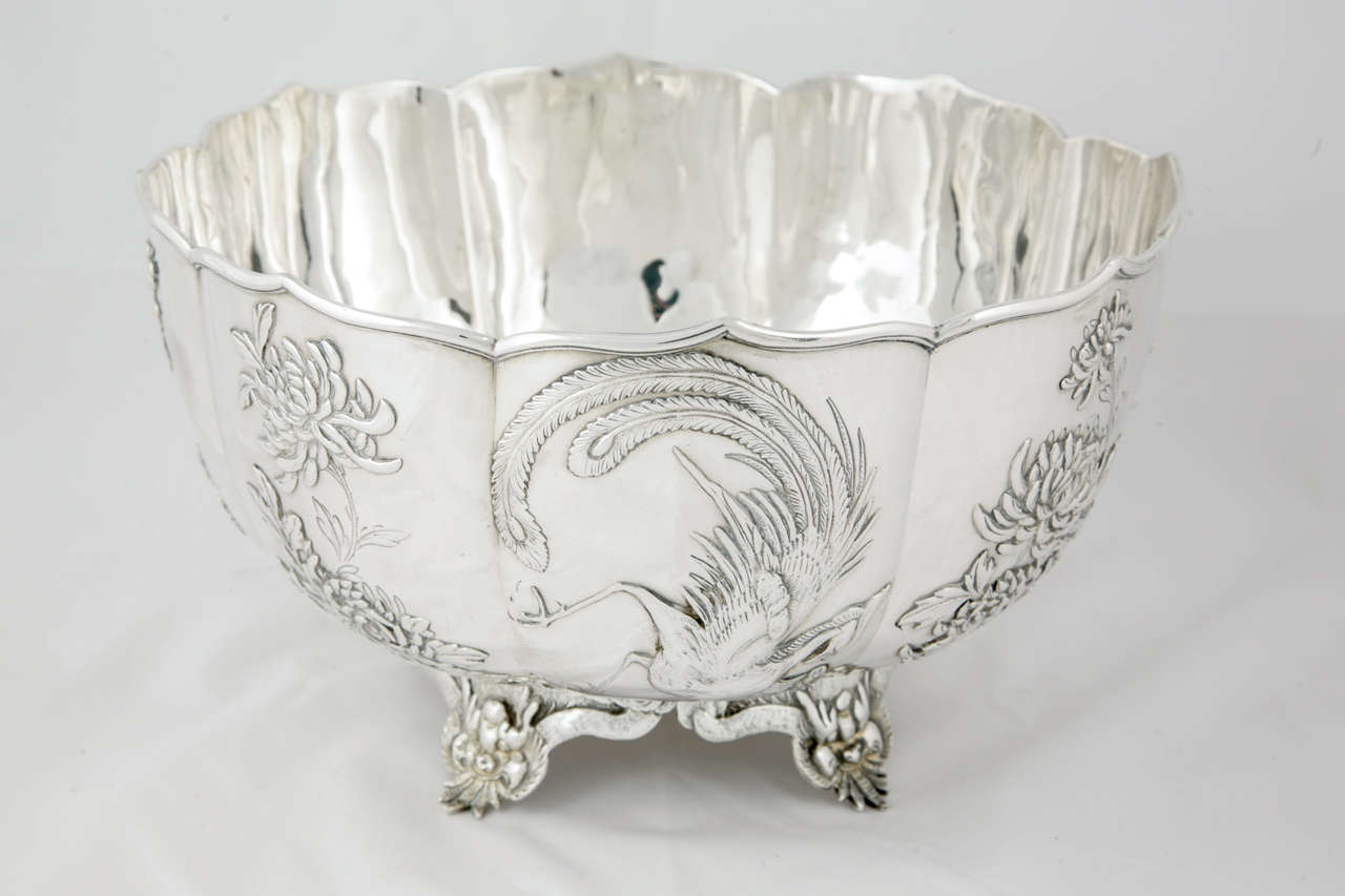 Chinese Export Silver Bowl For Sale at 1stDibs | silver bowls, chinese ...