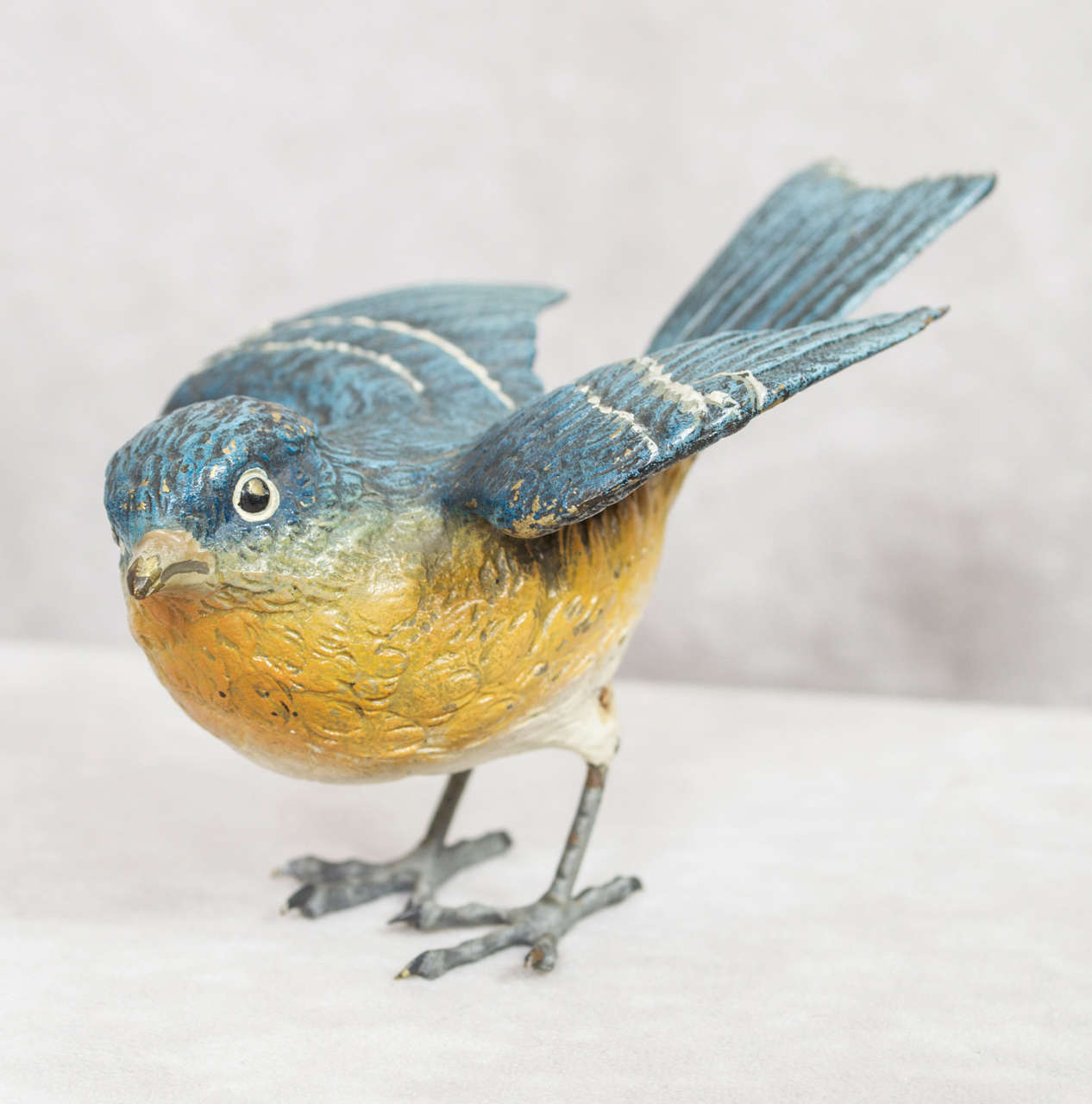 Beautiful Collection of Vienna Bronze Cold-Painted Birds at 1stDibs