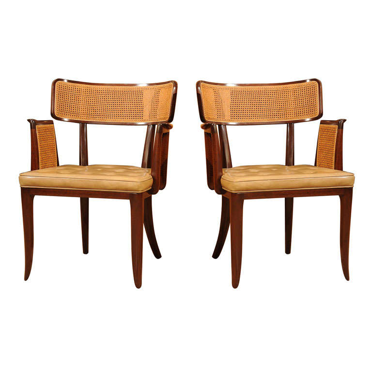 Pair of Dunbar Dining Chairs at 1stDibs