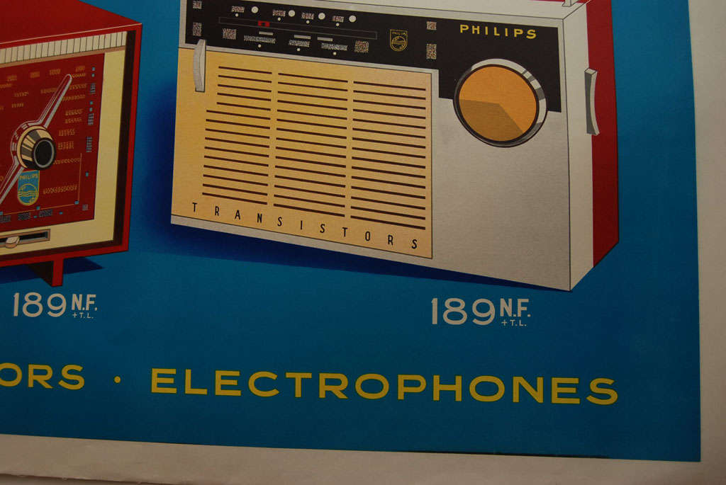 Vivid 1962 PHILIPS Poster For Sale at 1stDibs | vivid posters, philips ...