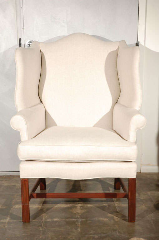 Wing Back Arm Chair at 1stDibs