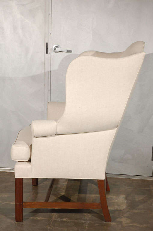 Wing Back Arm Chair at 1stDibs