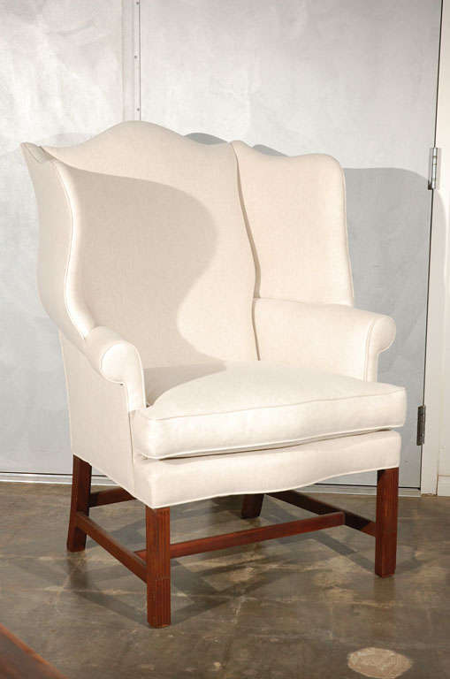 Wing Back Arm Chair at 1stDibs