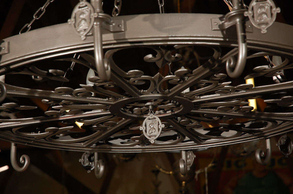 Large Gothic Style Hanging Light Fixture at 1stDibs