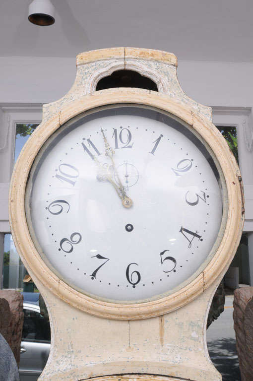 Painted Gustavian Mora Clock at 1stDibs | gustavian clock, mora clock ...