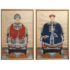 Chinese Ancestral Portraits at 1stDibs
