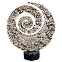 Galactic Aluminum Swirl Sculpture at 1stDibs
