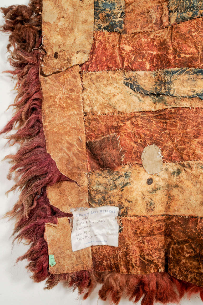 Antique Central Asian Fur Rug For Sale at 1stDibs