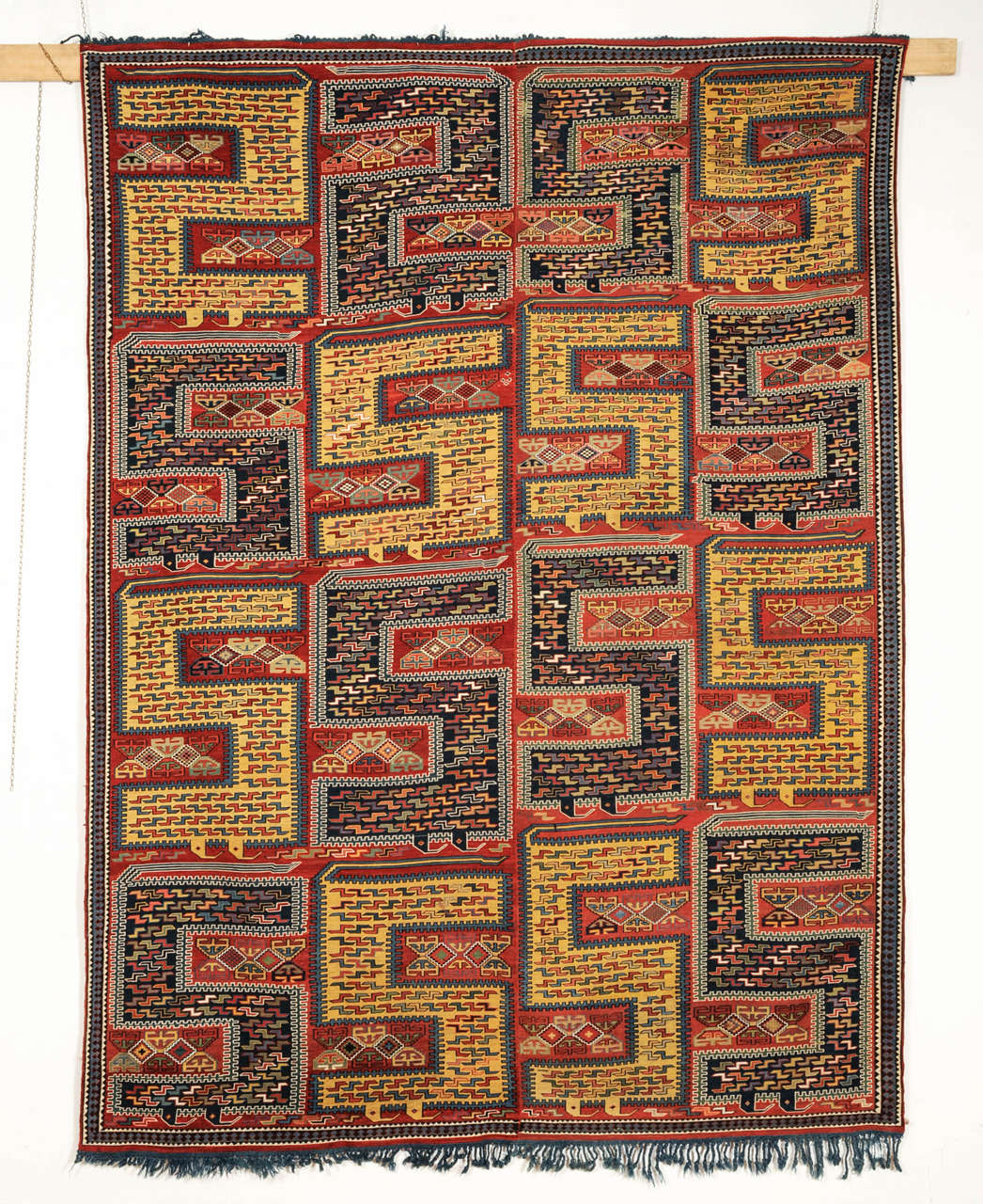 Spectacular Antique Caucasian Dragon Sileh Rug at 1stDibs