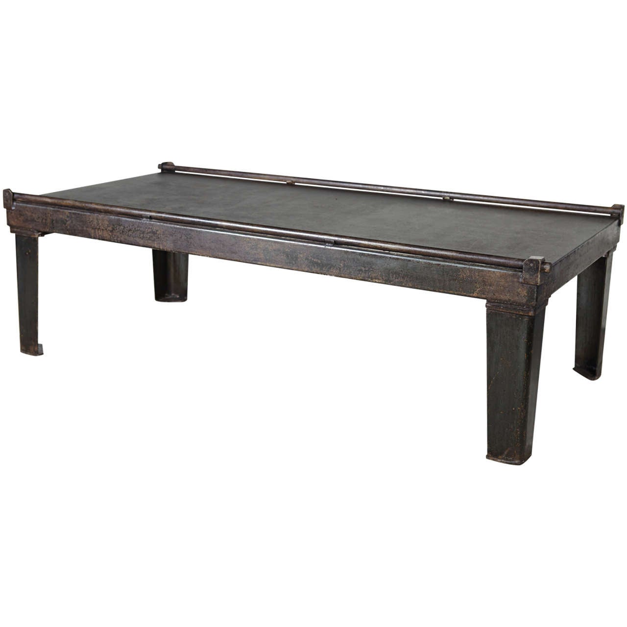 Vintage Metal Coffee Table at 1stDibs