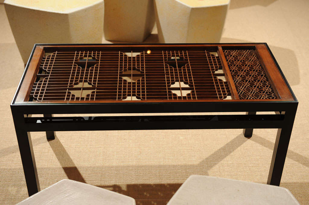 Shoji Panel Table at 1stDibs