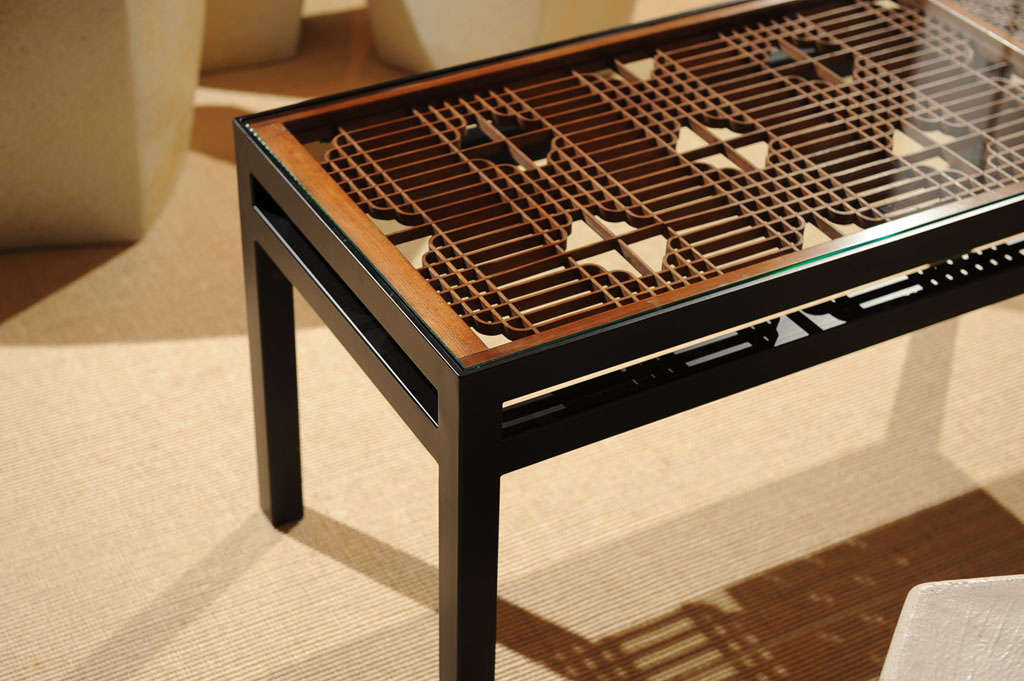 Shoji Panel Table at 1stDibs