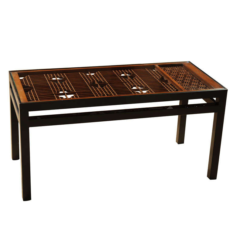 Shoji Panel Table at 1stDibs