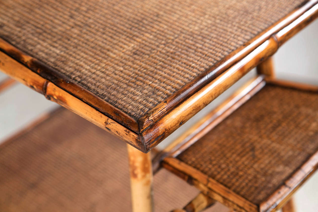 Victorian Bamboo Table with Side Flaps at 1stDibs | victorian bamboo ...