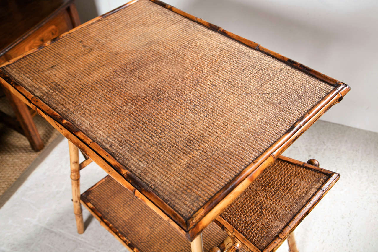 Victorian Bamboo Table with Side Flaps at 1stDibs | victorian bamboo ...